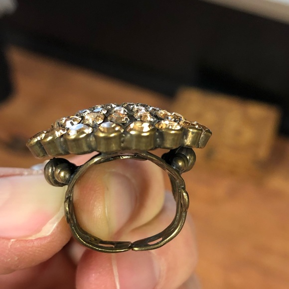 Sorrelli | Jewelry | Sorrelli Brown Crystal Statement Cocktail Ring ...